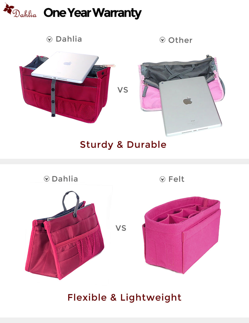 Handbag Purse Organizer Insert | Patented, Sturdy and Flexible Design ...